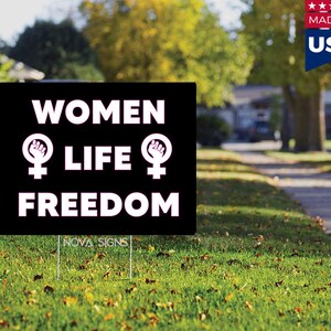 Women Life Freedom Pro Women Yard Sign Double Sided - Etsy