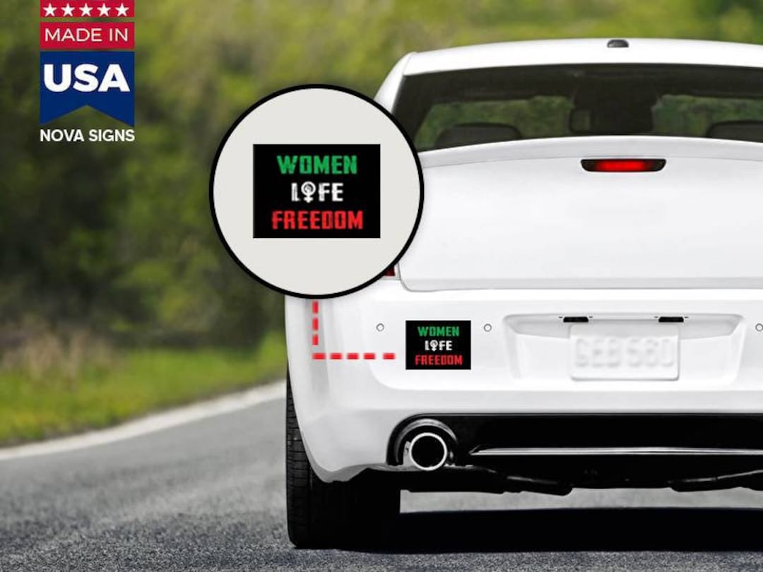Women Life Freedom Feminist Symbol Car Bumper Stickers Decals // Window ...