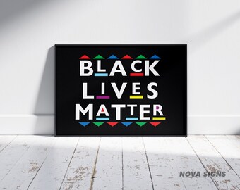 Black Lives Matter Poster - Etsy