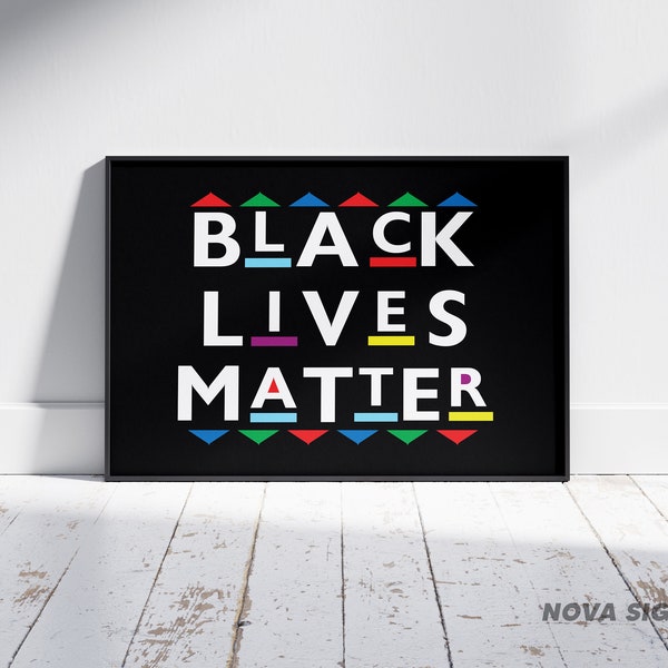 Black Lives Matter Poster - Etsy