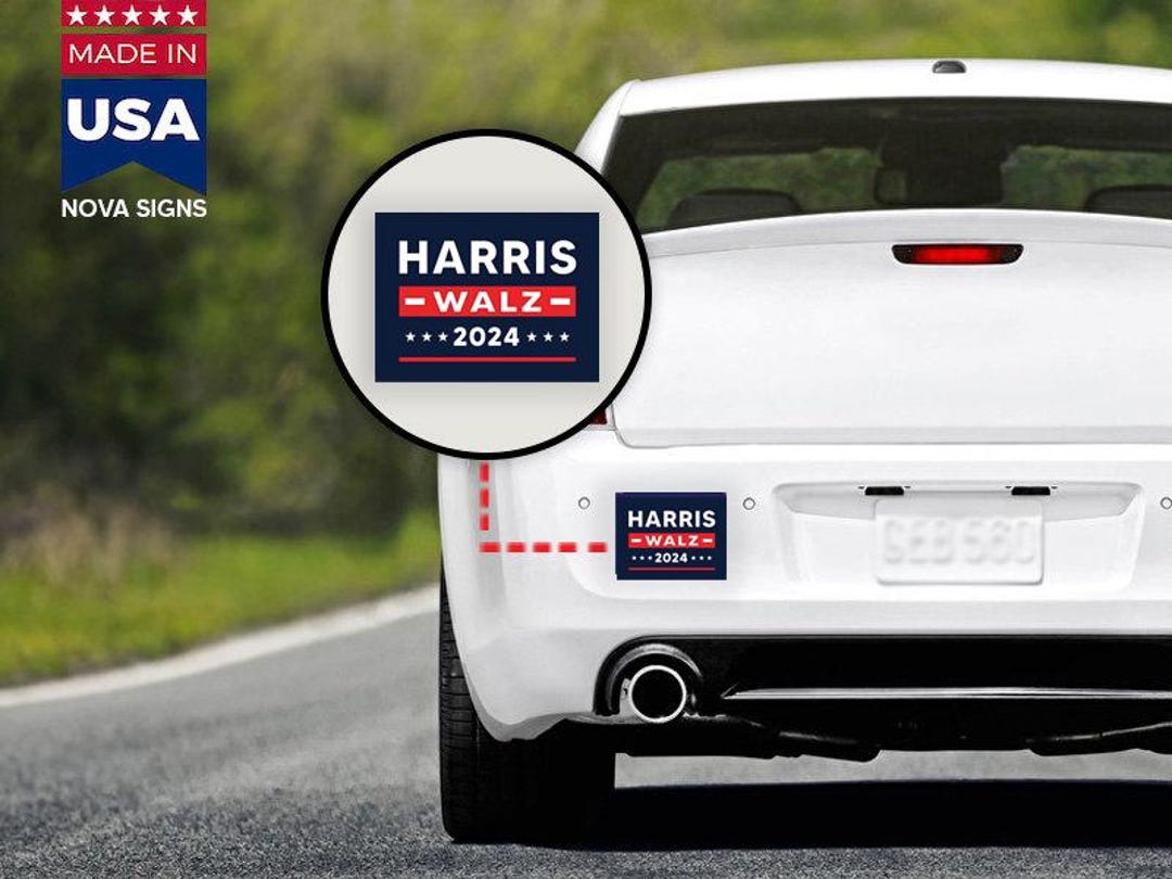 Kamala Harris & Tim Walz 2024 Vinyl Decals // Bumper Stickers ...