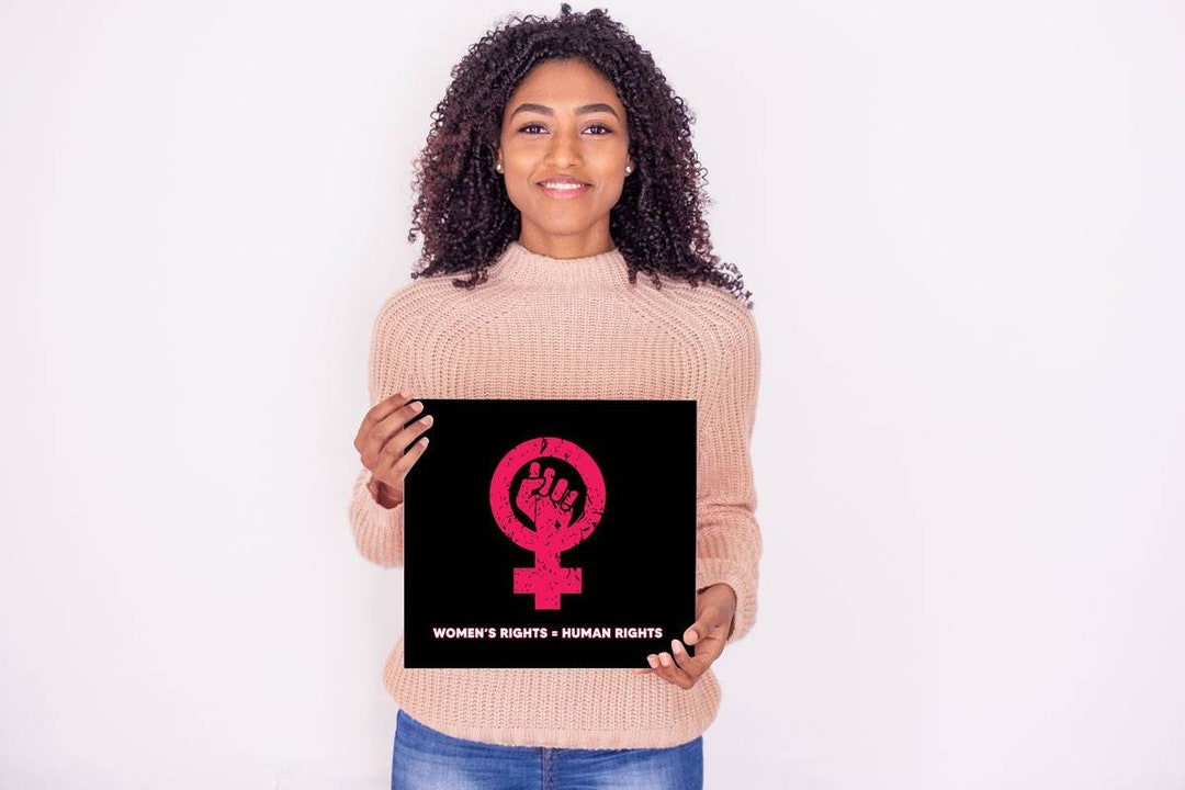 Women's Rights Equal Human Rights Sign Feminist Symbol Window, Wall ...