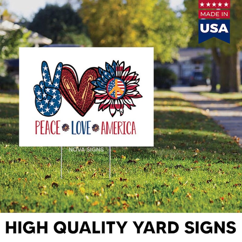 Peace Sign Yard Art - Etsy