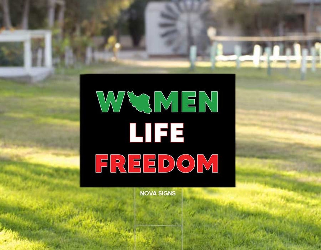 Women Life Freedom Pro Women Yard Sign Double Sided weatherproof - Etsy