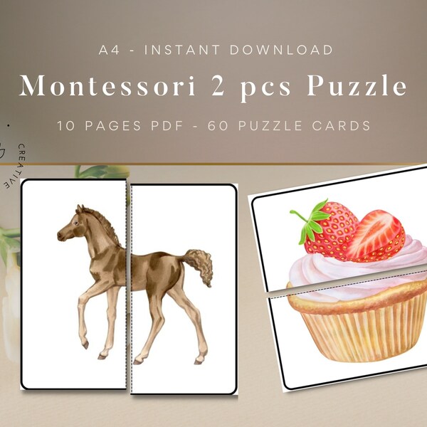Montessori Puzzle - Etsy