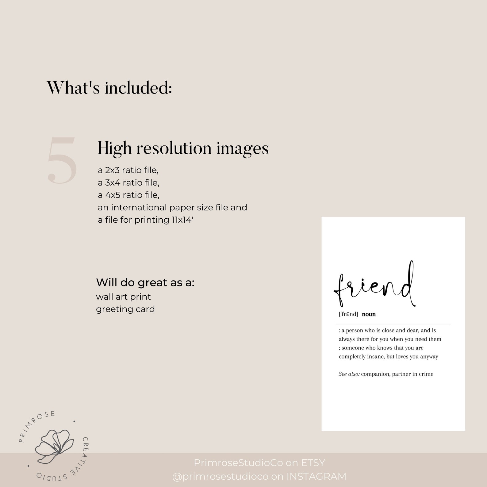 Friend Digital Printable Friend Wall Art Friend Gifts - Etsy