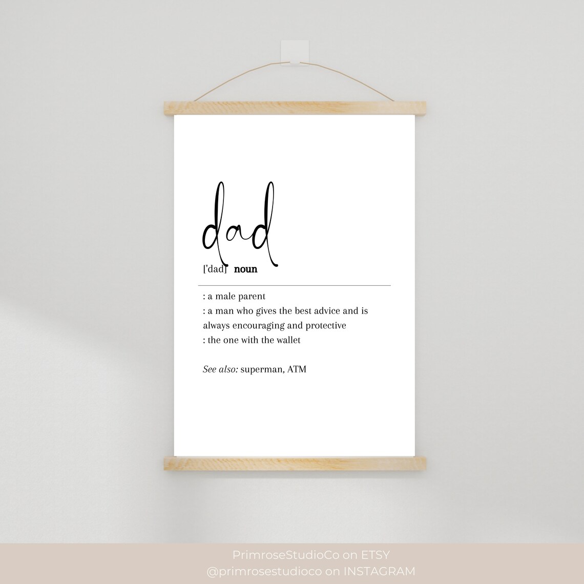 Dad Digital Printable Dad Wall Art Dad Gifts Fathers Day - Etsy