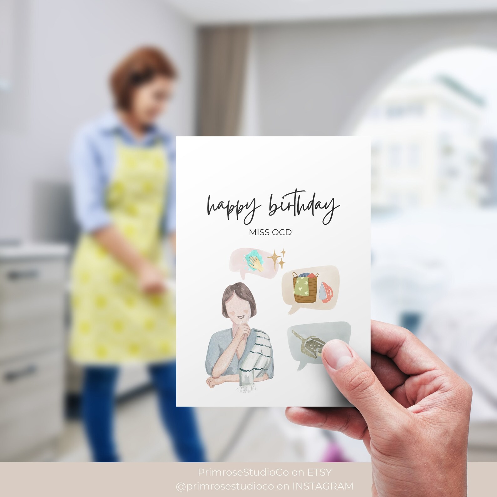Miss OCD Birthday Card Birthday Cards Digital Printable - Etsy