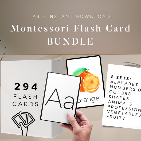 Set of Flash Cards - Etsy