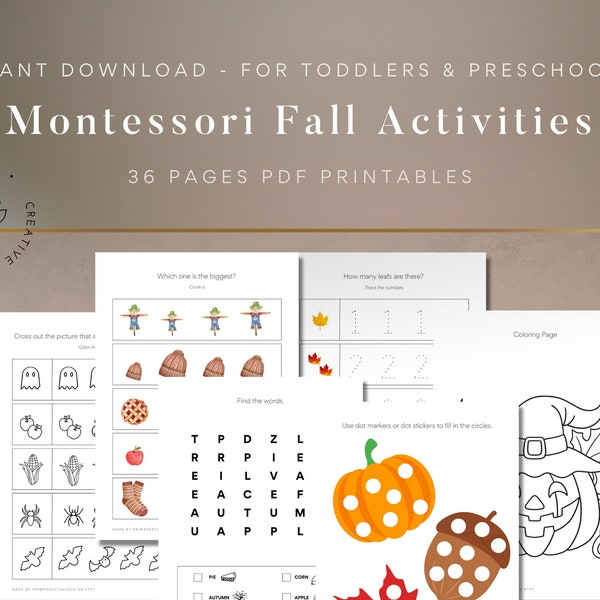 Printable Activities for Toddlers - Etsy