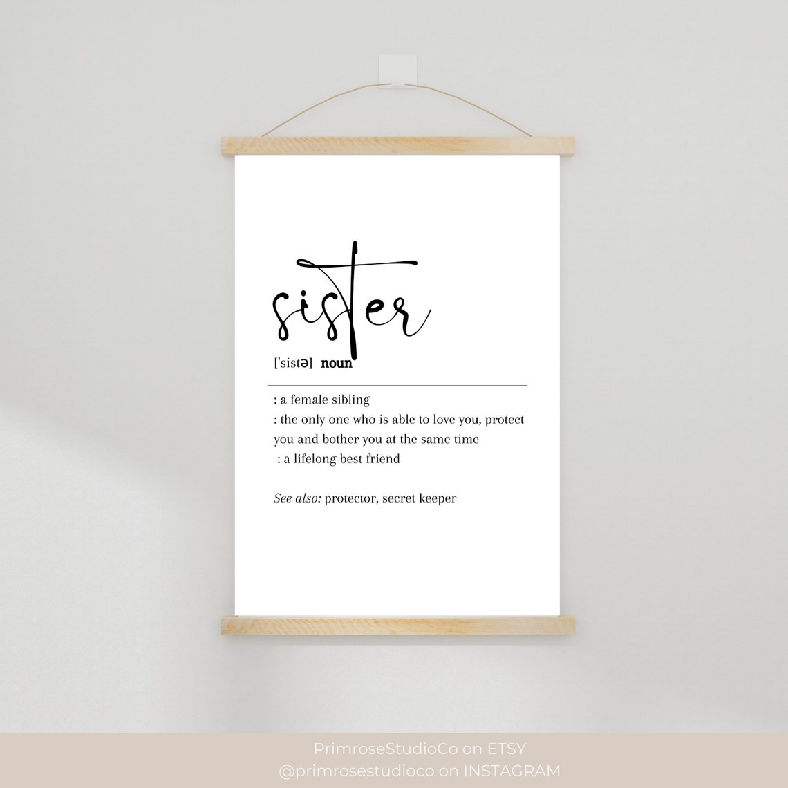 Sister Digital Printable Sister Wall Art Sister Gifts - Etsy