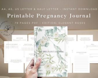 Printable Pregnancy Journal Enchanted Bunny Printable Pregnancy Planner ...