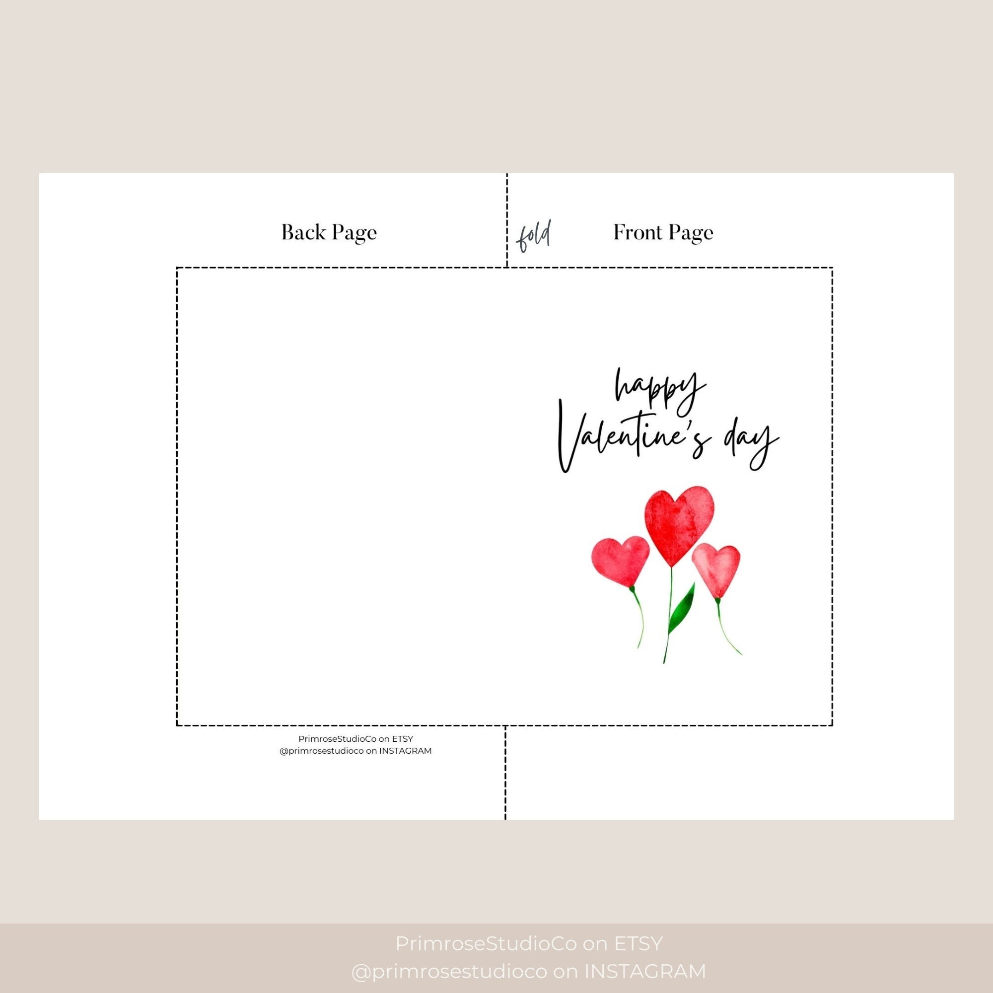 Valentines Day Card, Digital Printable, Download, Love Gift, Happy ...