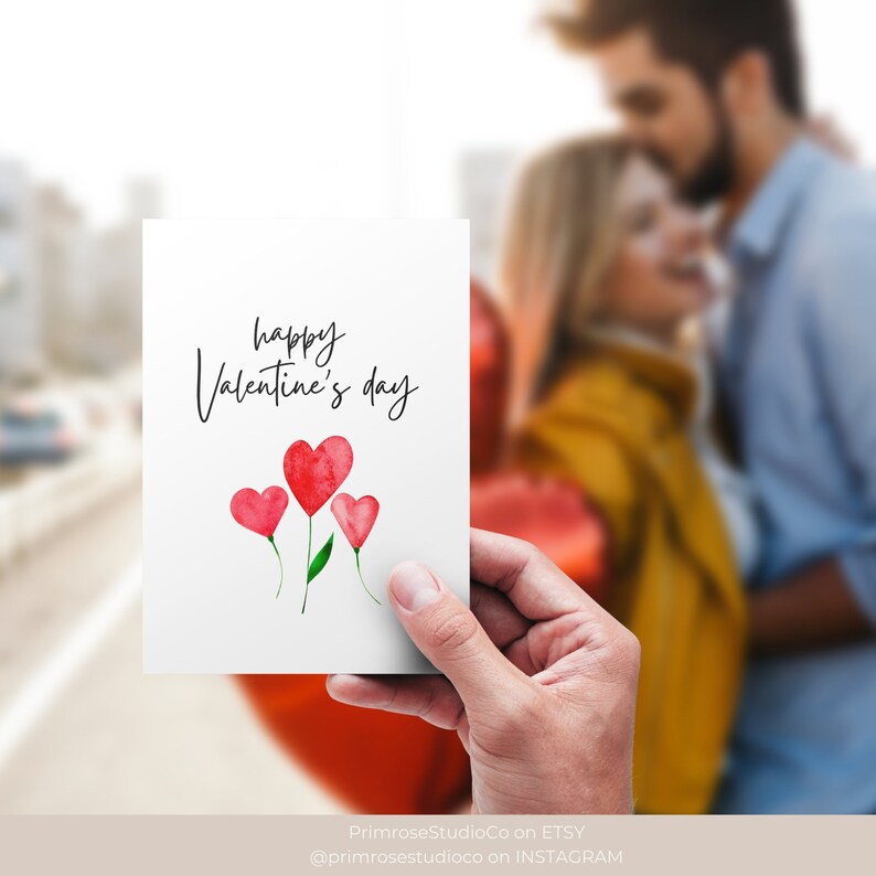 Valentines Day Card, Digital Printable, Download, Love Gift, Happy ...