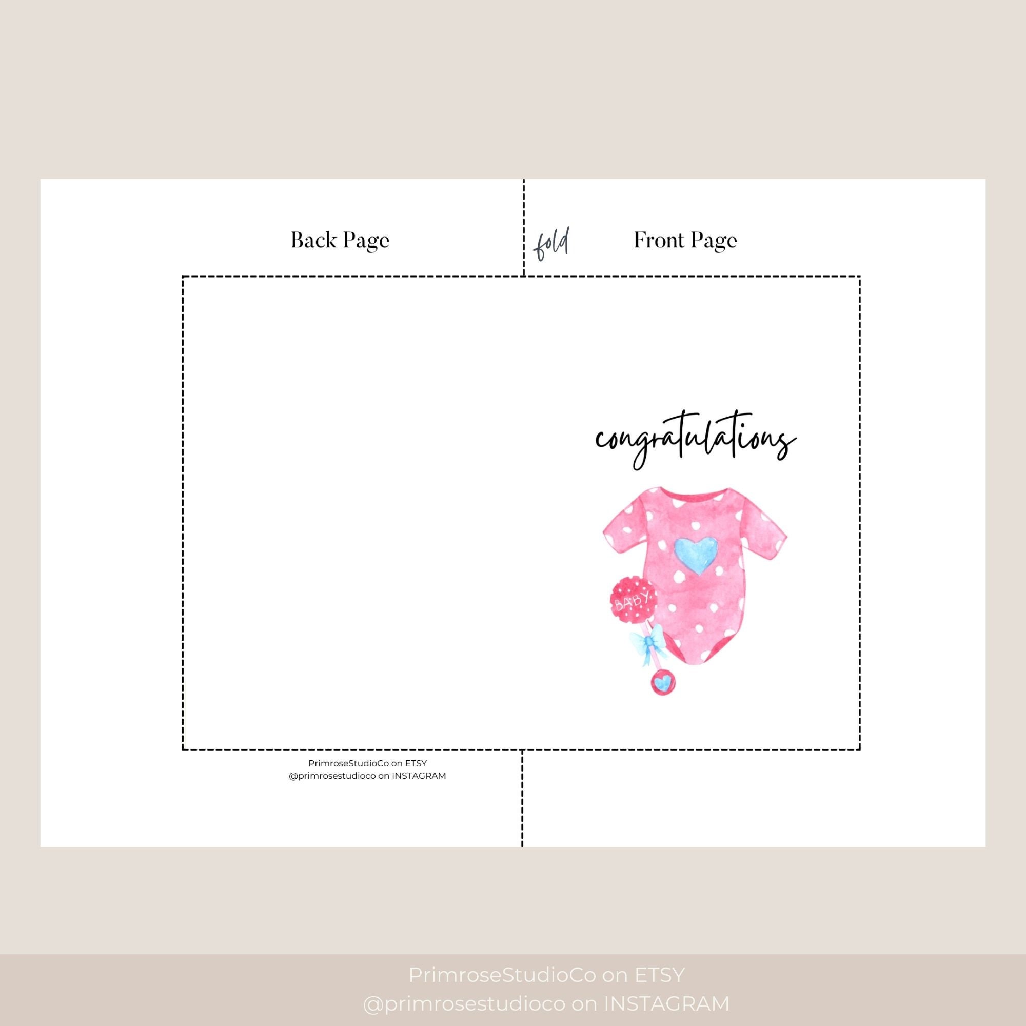 Congratulations Cards, Digital Printable, Download, Newborn Gift, Baby ...