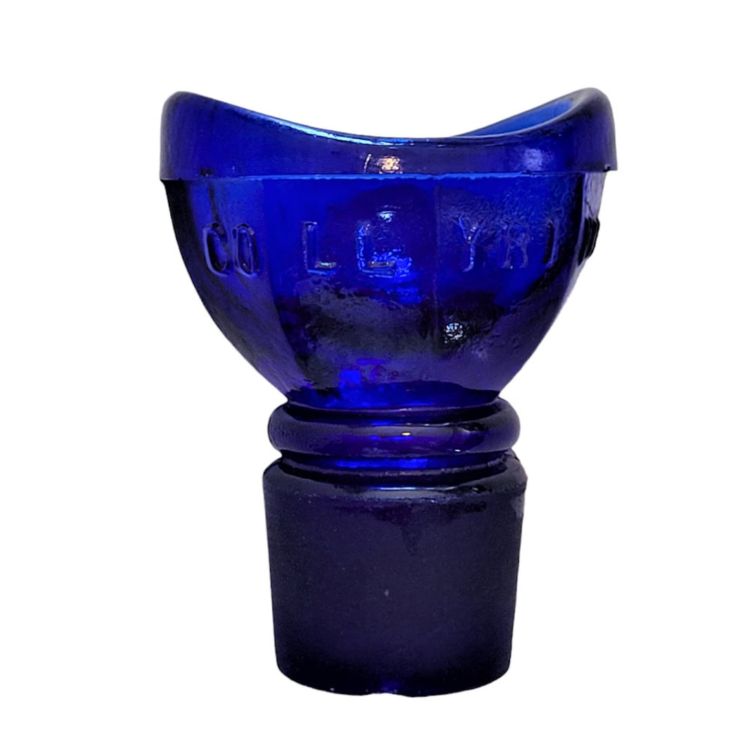 Wyeth Collyrium Cobalt Blue Embossed Lettering Eye Bath Wash - Etsy