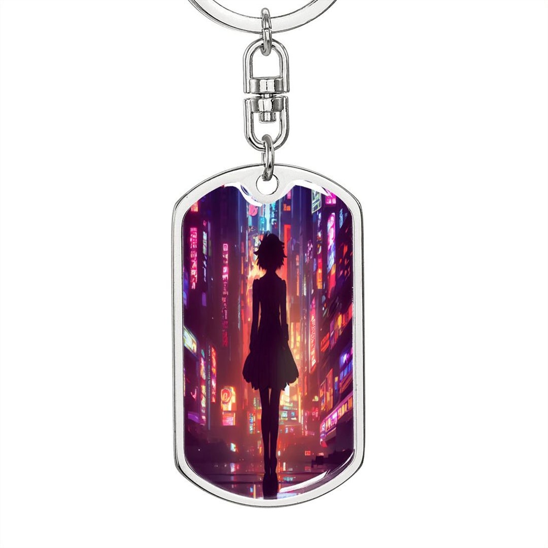 Cyberpunk Keychain Gamer Keychain Nerd Keychain Geek - Etsy