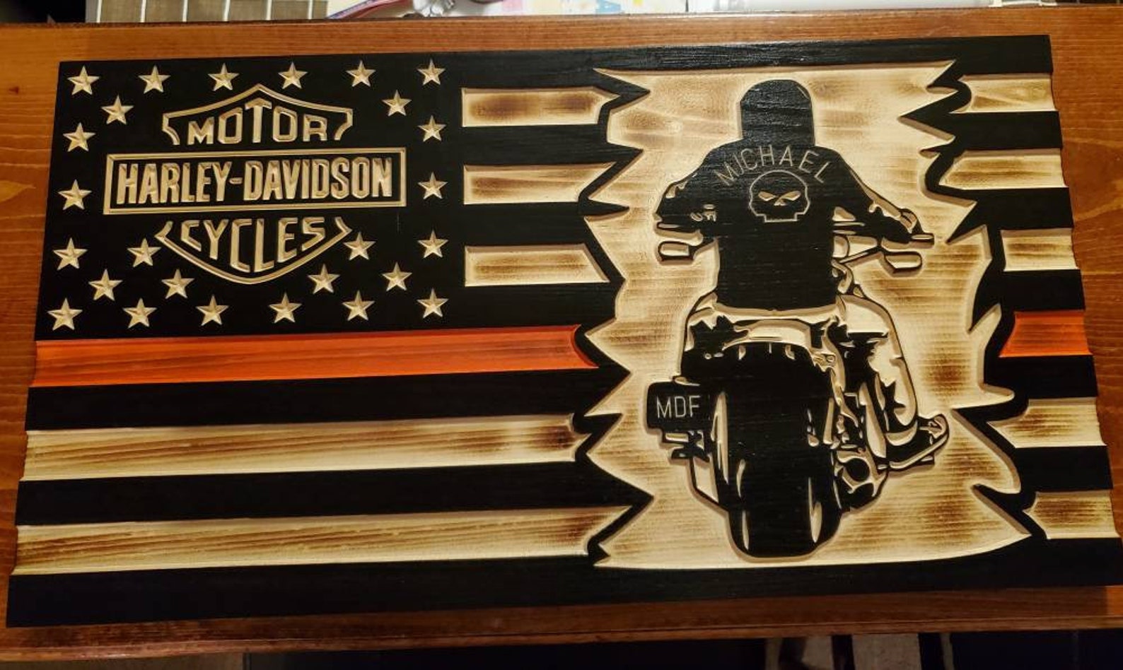 American Motorcycle Customized Flag. Motorcycle Riders Gift. - Etsy