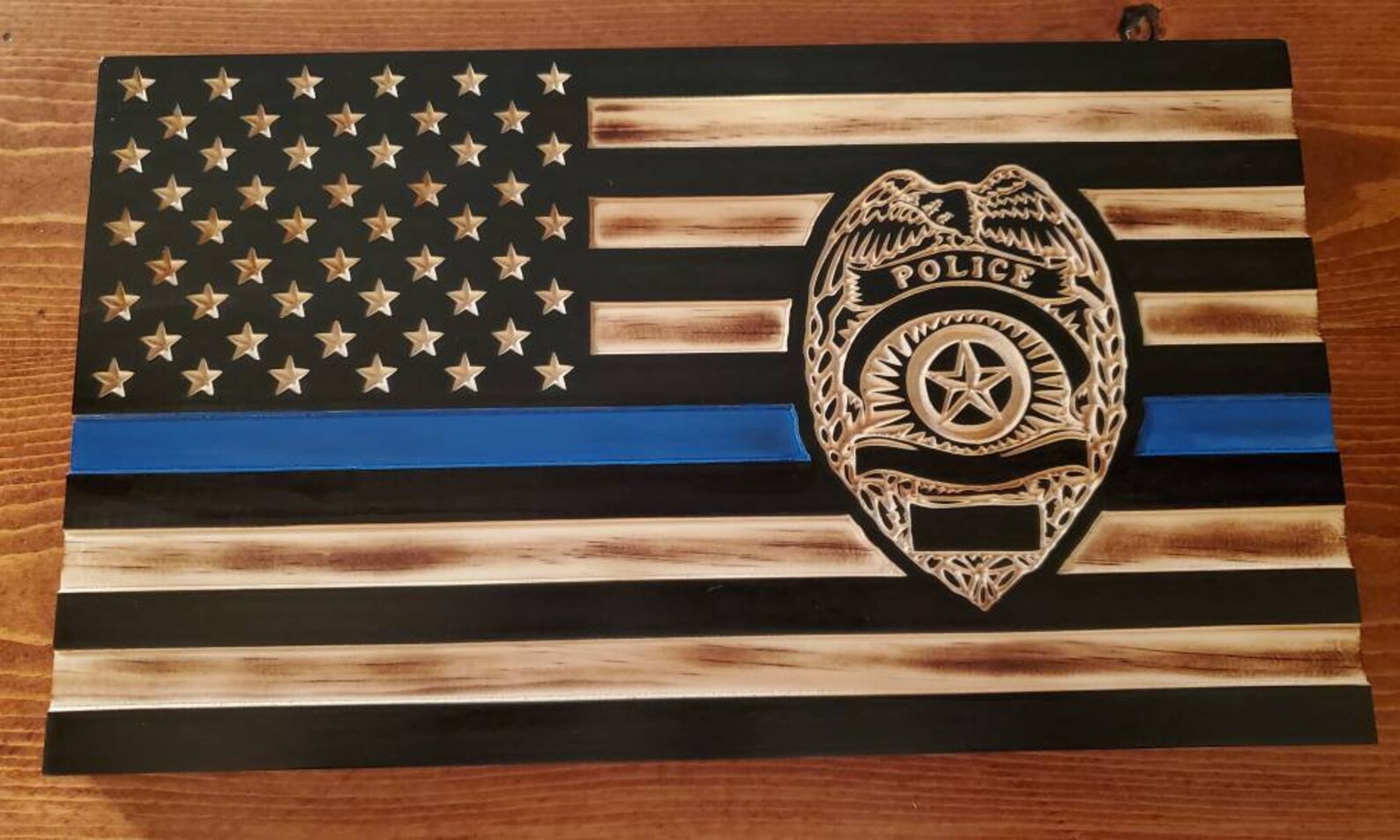 Police Flag Thin Blue Line Flag Police Flag With Customized - Etsy