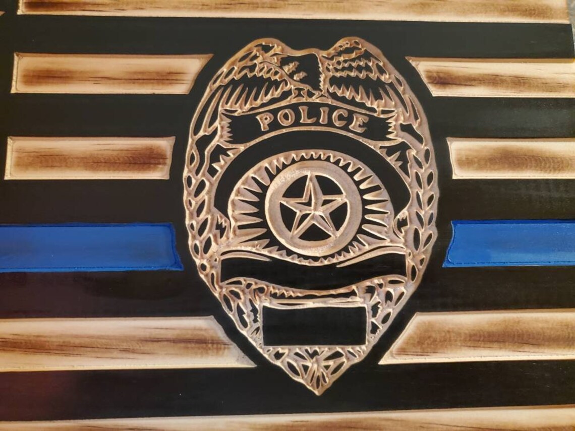 Police Flag Thin Blue Line Flag Police Flag With Customized - Etsy