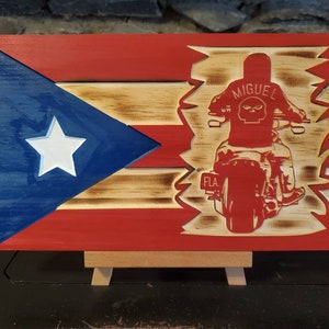 Puerto Rican Customized Motorcycle Flag. Puerto Rican Flag. - Etsy