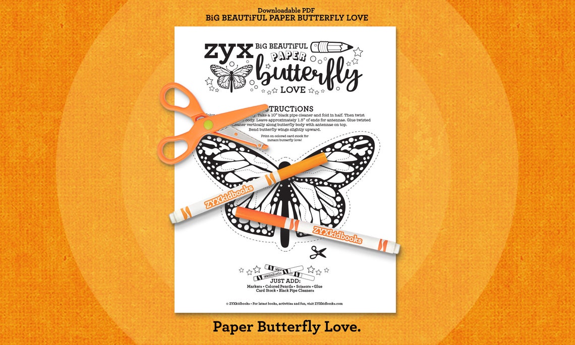 Big Beautiful PAPER BUTTERFLY LOVE - Etsy