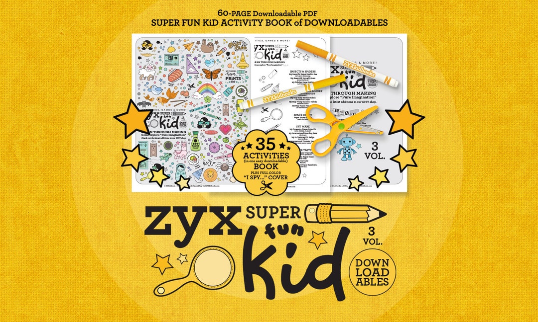 35+ Super FUN Activities BOOK of DOWNLOADABLES (vol. 3) - Etsy