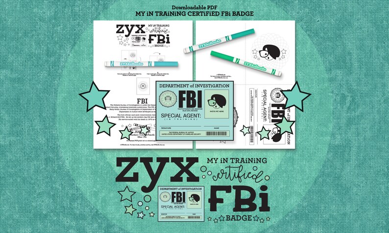 MY in Training Certified Fbi BADGE - Etsy