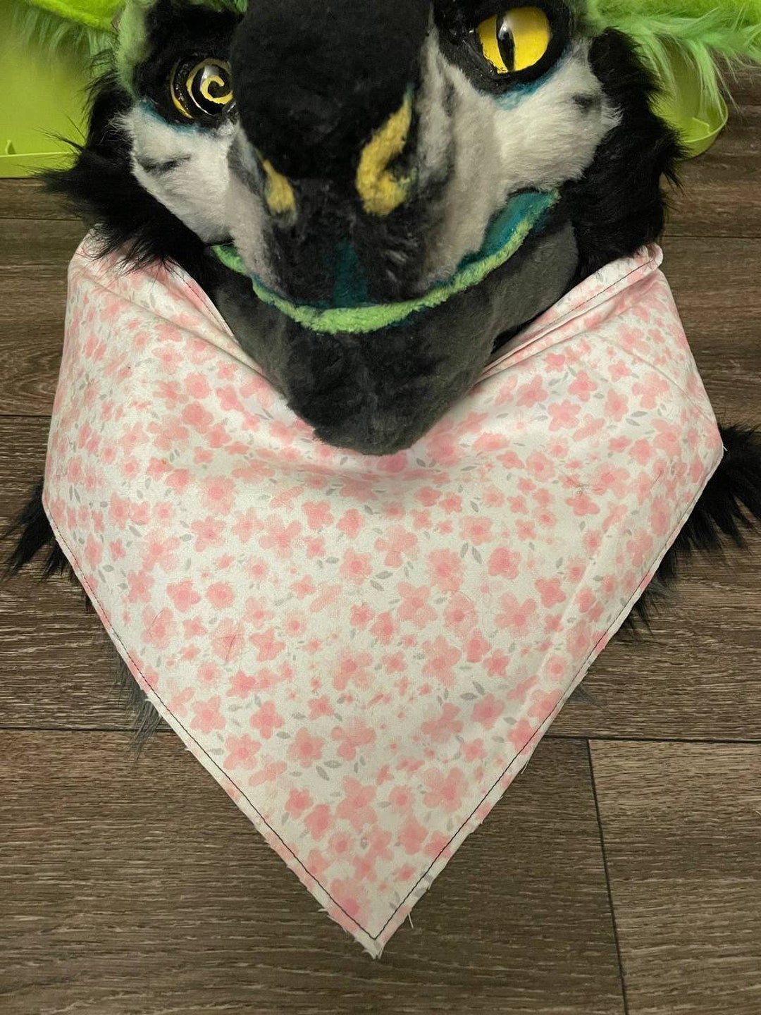 Little Pink Flowers Fursuit Bandana - Etsy