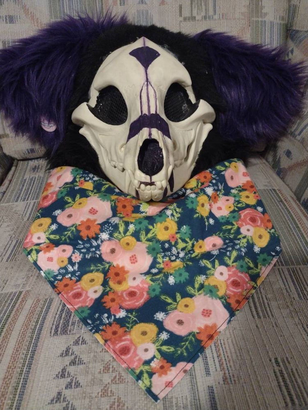 Pastel Flowers Fursuit Bandana - Etsy