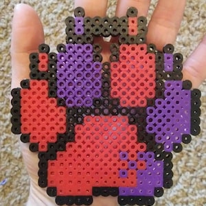 Custom Perler Bead Paw Badge - Etsy