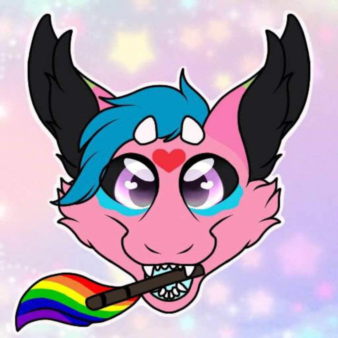 Fursona Pride Flag Telegram Sticker - Etsy