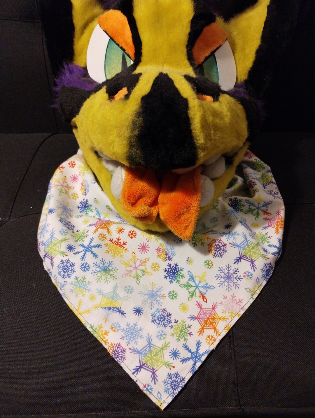 Rainbow Snowflake Fursuit Bandana - Etsy
