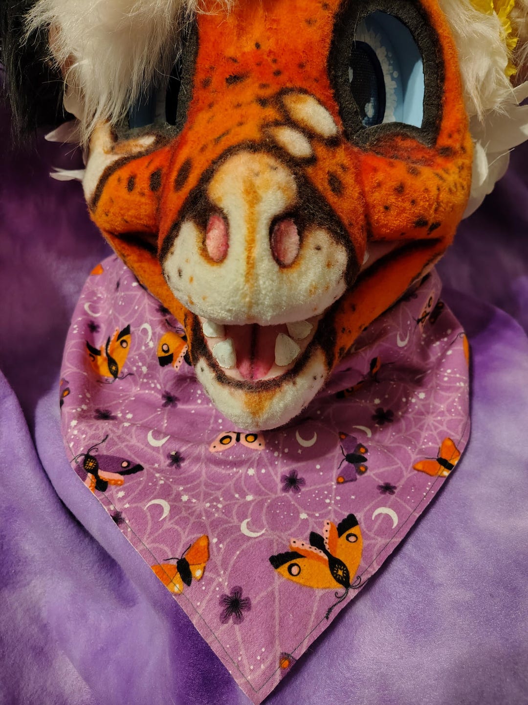 Starry Night Moths Fursuit Bandana - Etsy