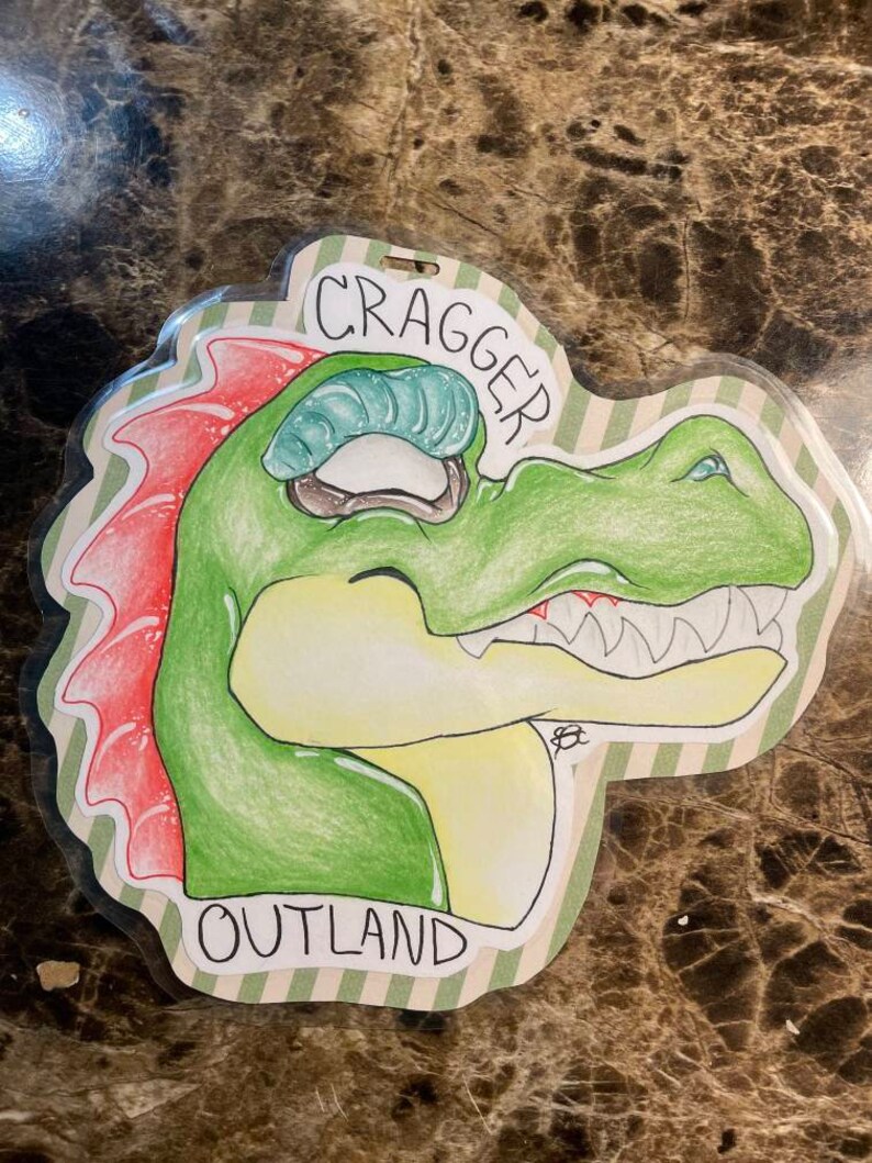 Large Custom Fursona Badge - Etsy