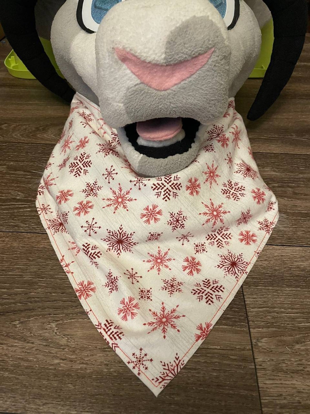 Crimson Snowflakes Fursuit Bandana - Etsy