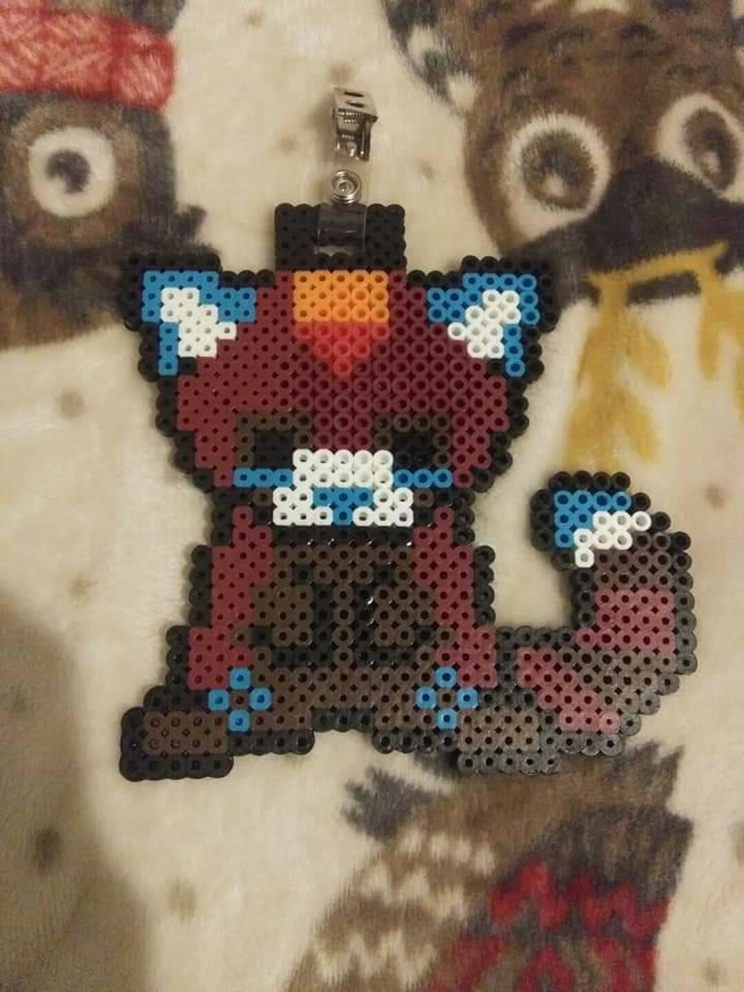 Custom Perler Bead Fursona Badge - Etsy