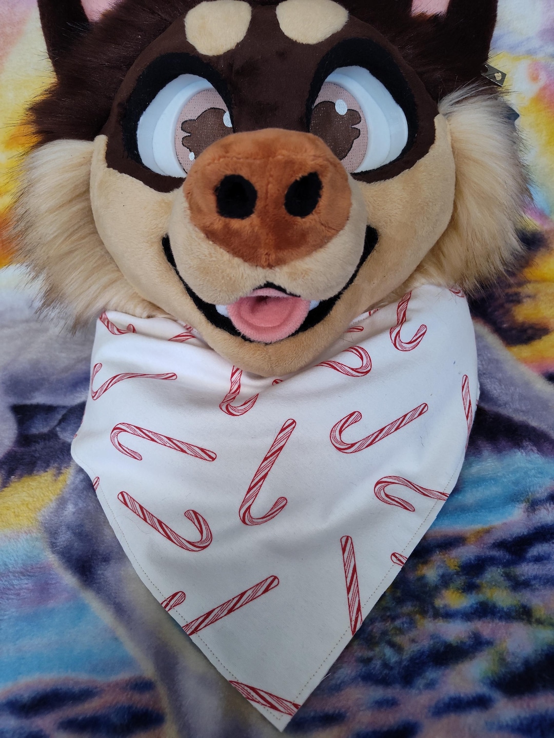 Candy Canes Fursuit Bandana - Etsy