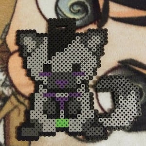 Custom Perler Bead Fursona Badge - Etsy