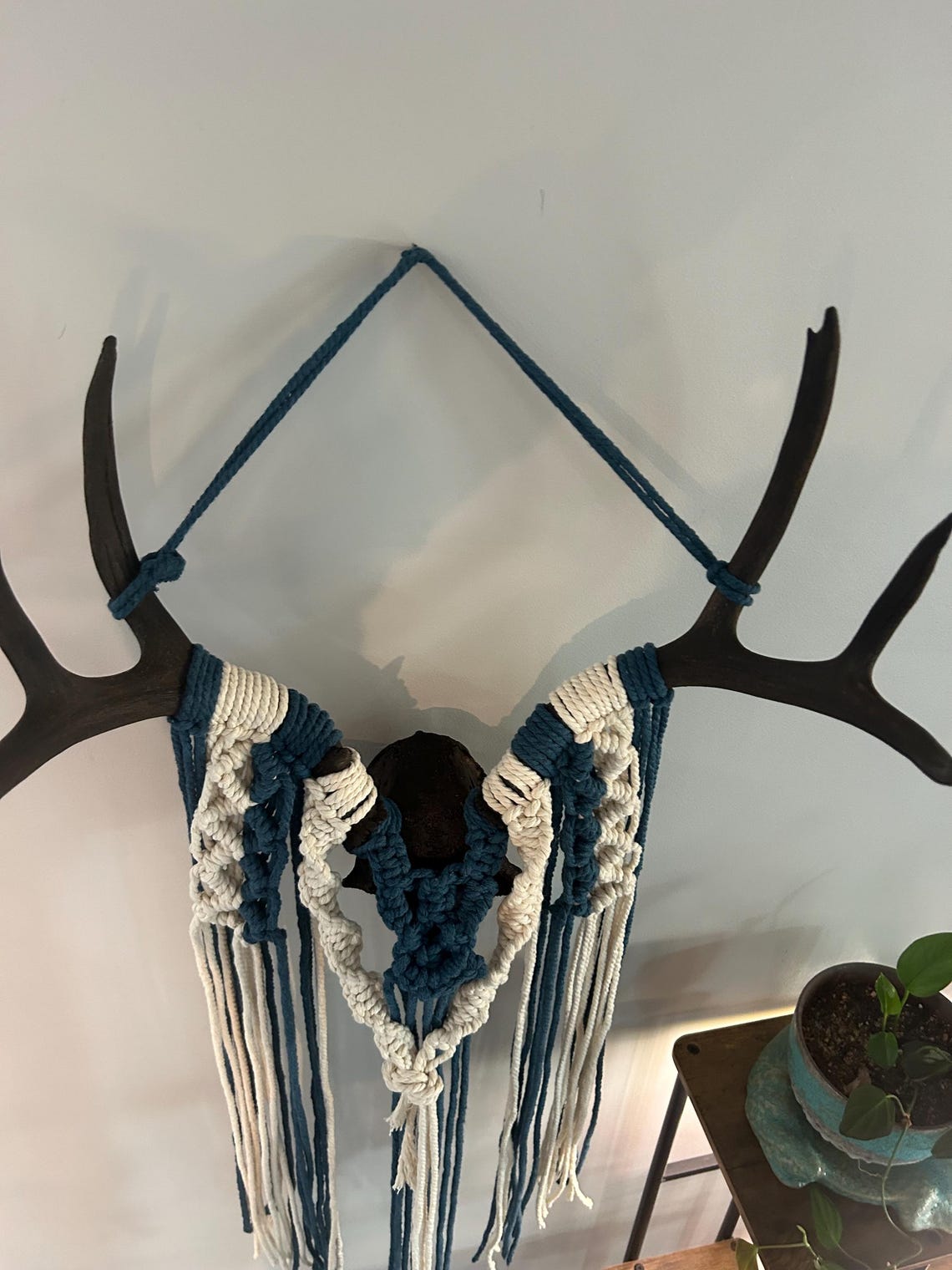 Deer Antler Macrame | Wall Hanging | Wall Decor - Etsy