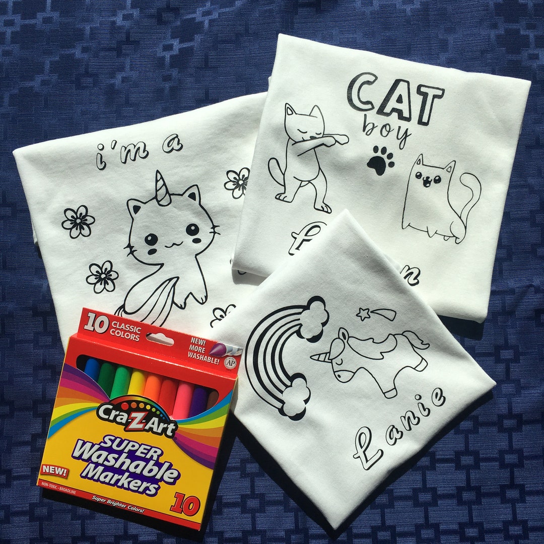 Custom Personalized Color Your Own Shirts - Etsy