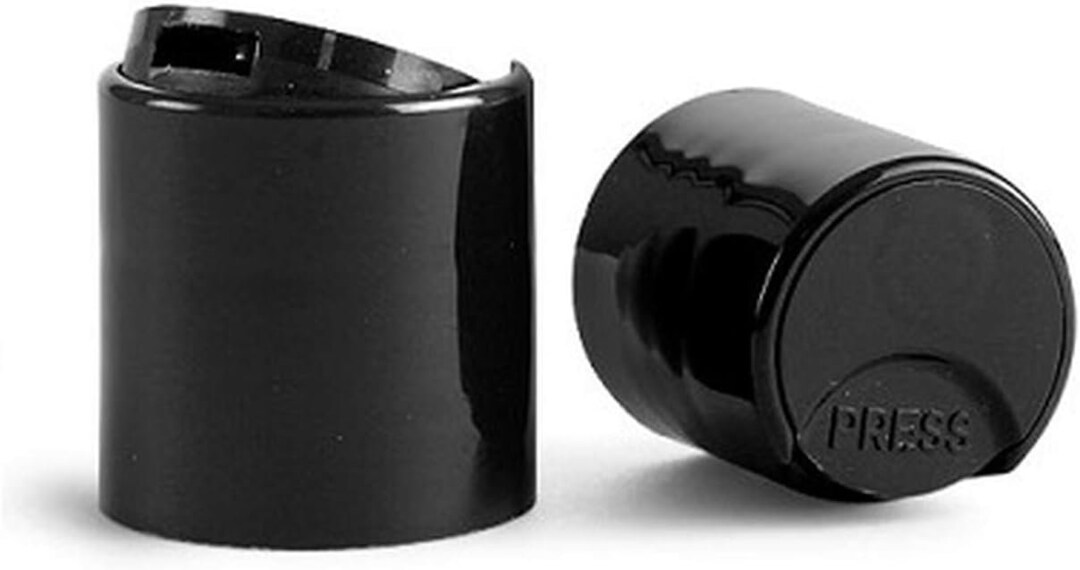 Black Disc Caps 24/410 Dispensing Press Cap Bottle Closure 24-410 - Etsy