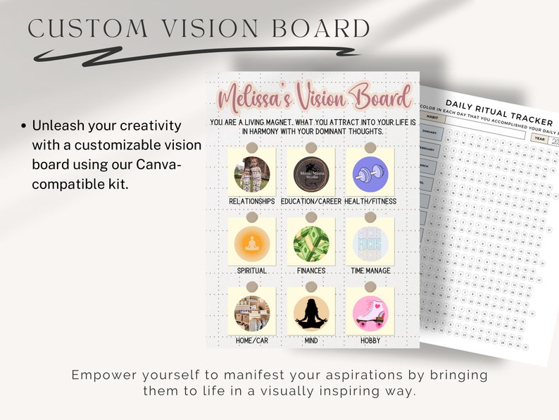 Empower 2024:goal Setting Journal & Vision Board Kit Backed by Research ...