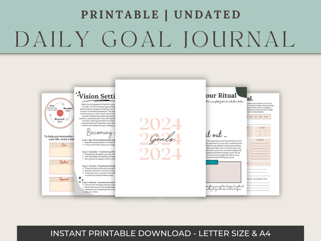 Empower 2024:goal Setting Journal & Vision Board Kit Backed by Research ...