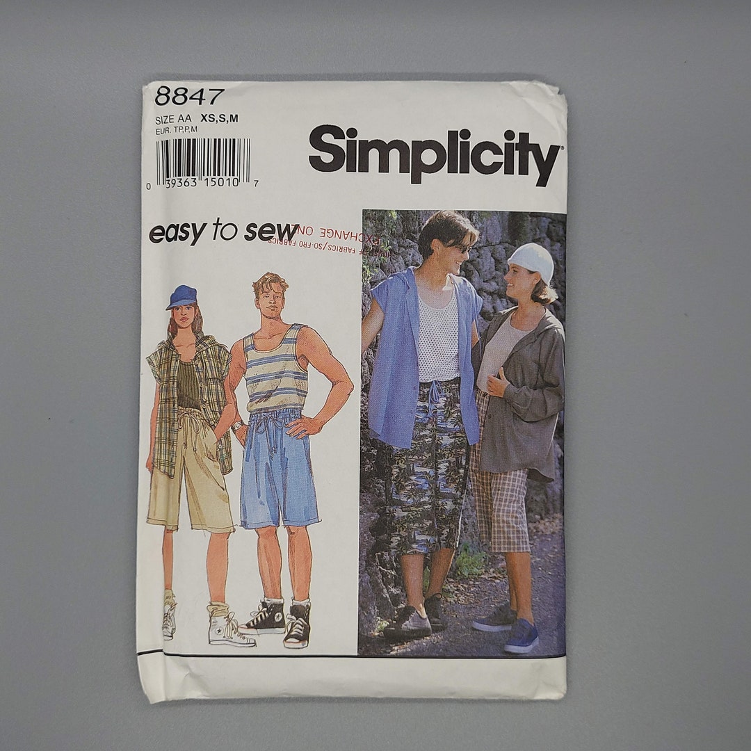 Simplicity 8847 Misses' Men's And Teen-Boy's - Etsy Italia