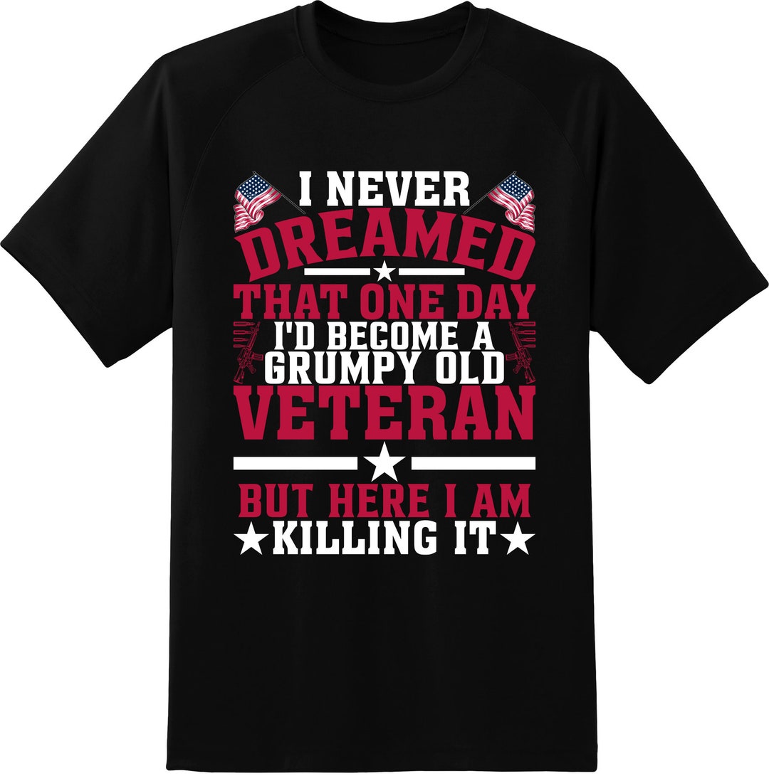 I Am Grumpy Veteran Png, Memorial Day Png, Veteran's Day Png, American ...