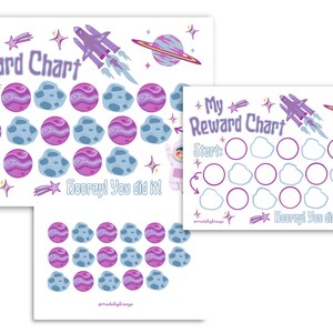 Reusable Velcro Reward and Star Charts 7 Styles Potty Training Reward ...