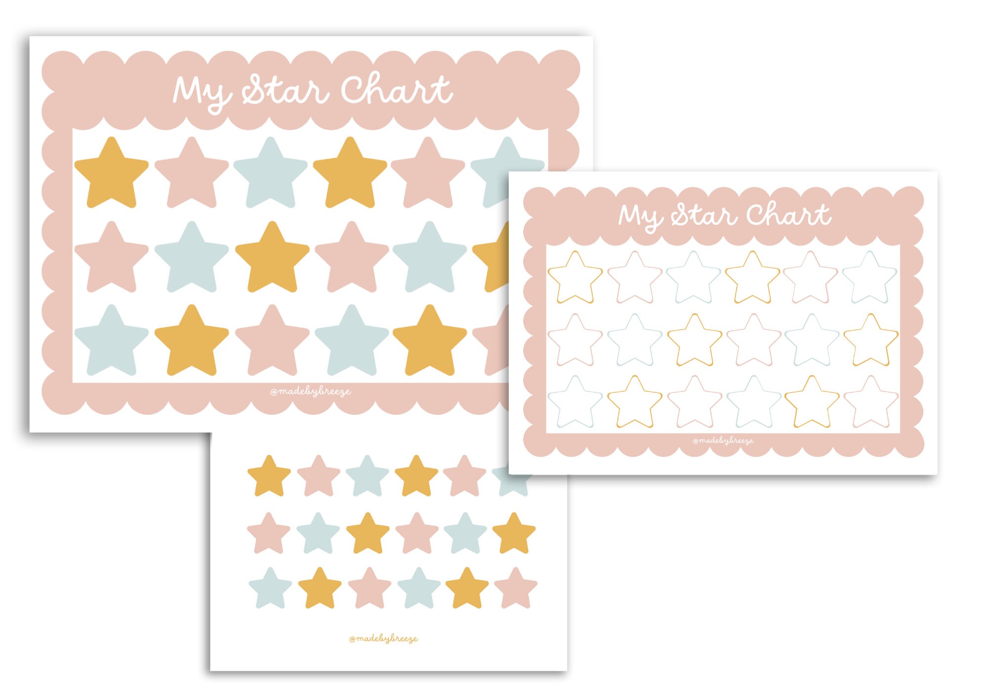 Printable Star Reward Chart Instant Digital Download Potty - Etsy Australia