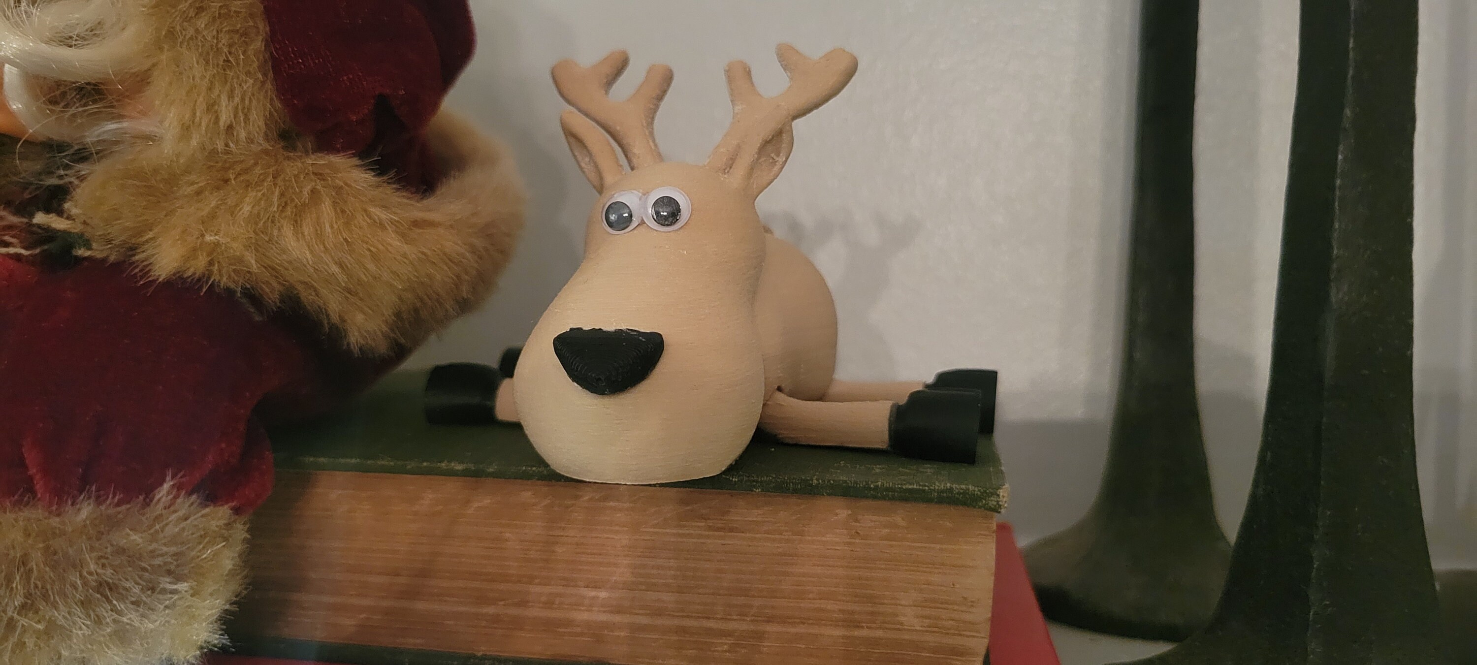 Super Cute 3D Printed Christmas Figurine Reindeer With Moving Legs - Etsy