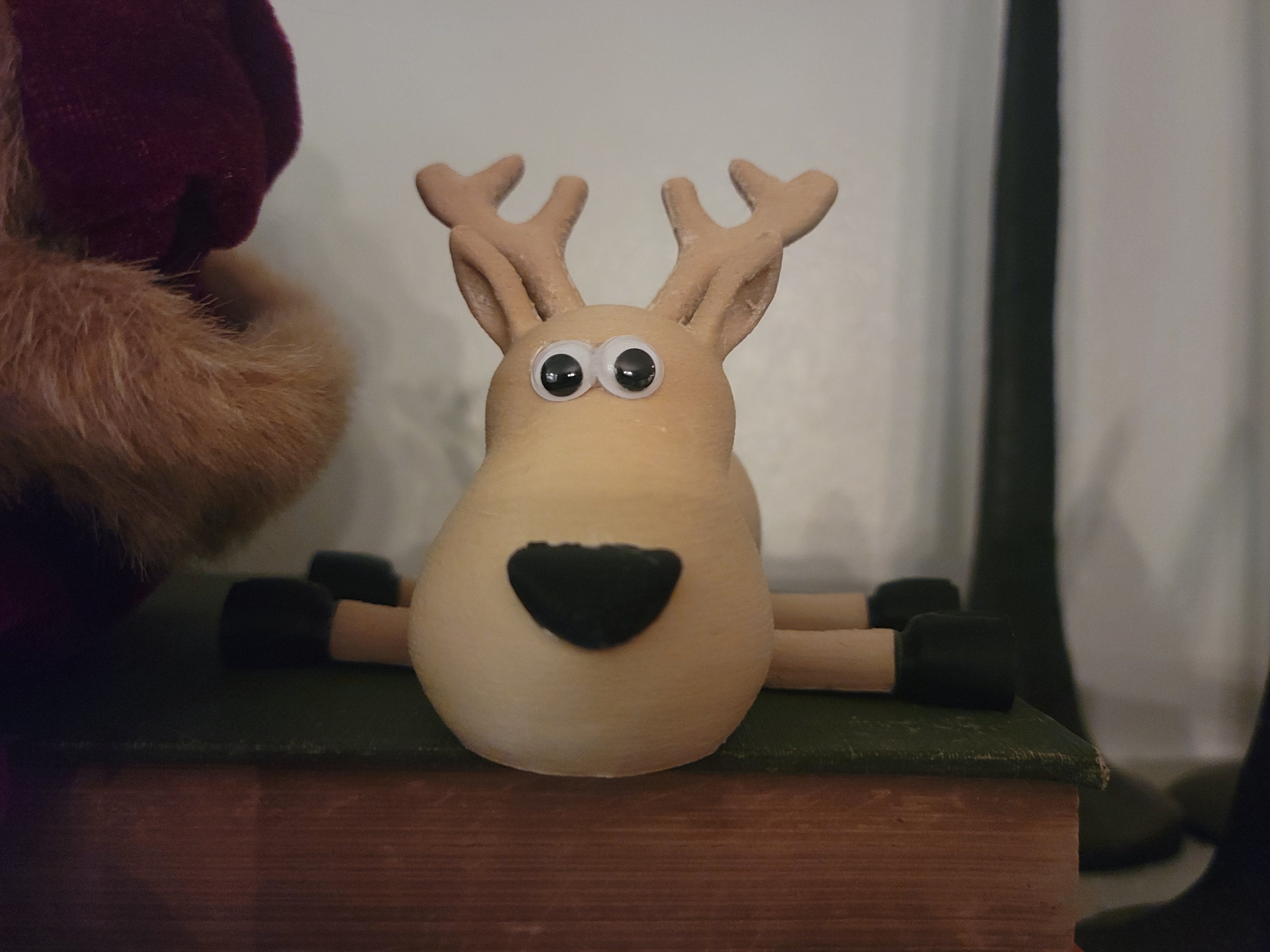 Super Cute 3D Printed Christmas Figurine Reindeer With Moving Legs - Etsy